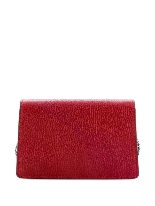 Gucci Dionysus Leather Super Mini Clutch - Red