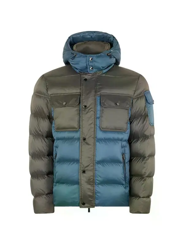 MOORER Devon Hooded Padded Jacket - Grey