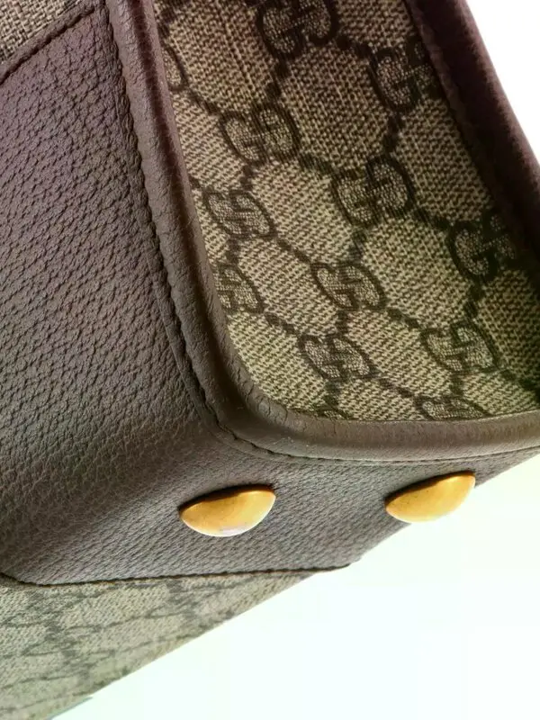 Gucci Ophidia Cut Out Handle Gg Coated Canvas Medium Tote Bag - Brown