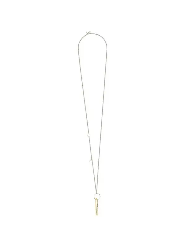 JIL SANDER 601 Handmade Pearl Pendant Necklace - Silver