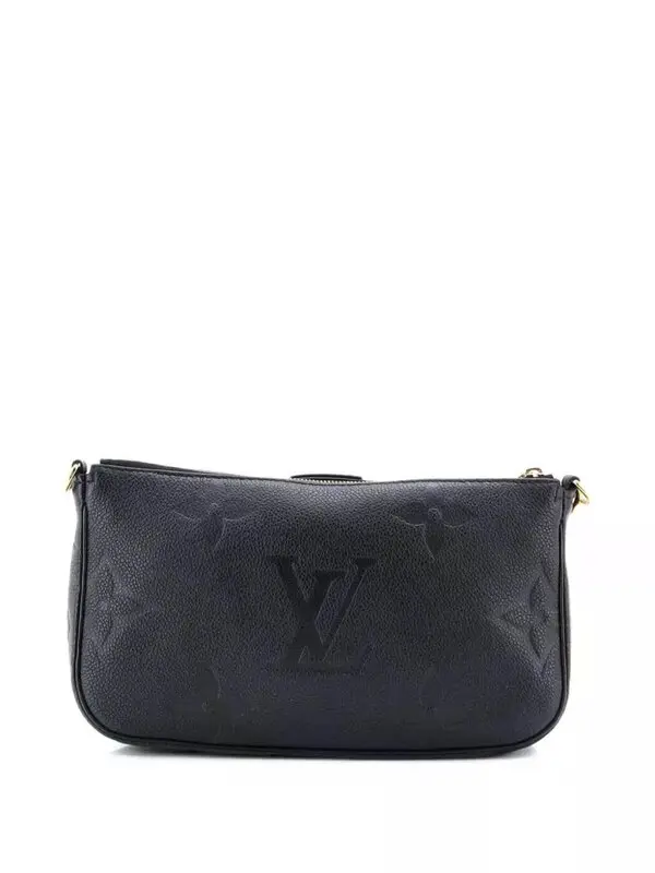 LOUIS VUITTON Multi Pochette Accessoires Monogram Empreinte Giant Crossbody Bag - Black