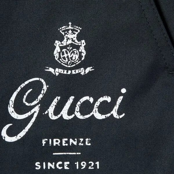 Gucci Cotton Twill Pants With Firenze Since 1921' Print