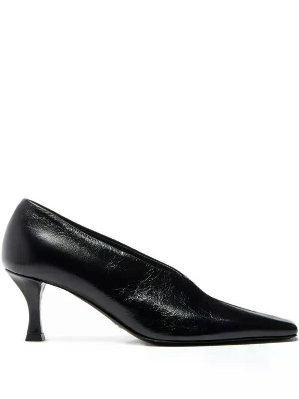 Proenza Schouler Trap Square-toe Pumps - Black