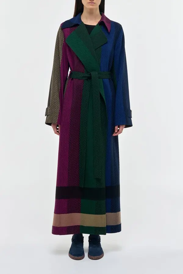 Gabriela Hearst Lyra Cashmere Trench Coat - Multi