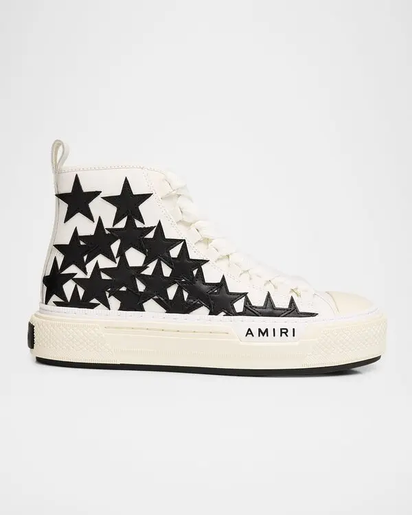 Amiri Stars Court Hi High-top Sneakers - White