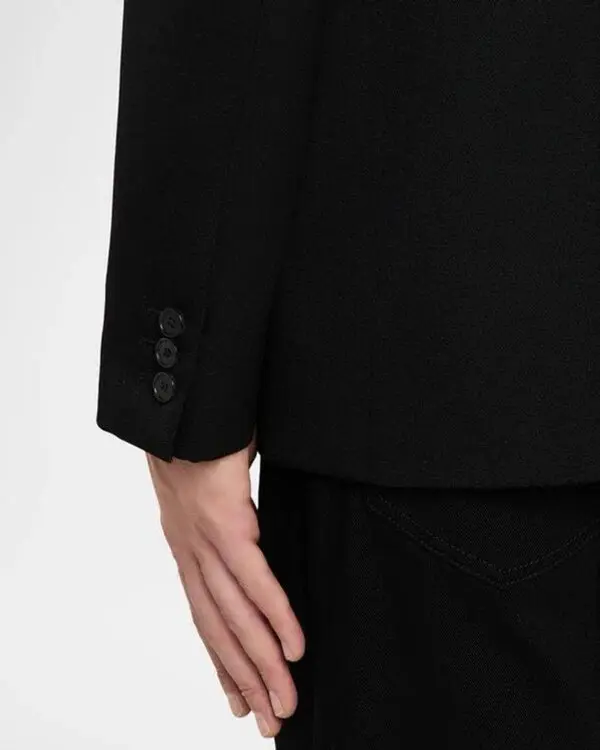 Givenchy Apos;s Fitted Wool Raw-edge Two-button Blazer