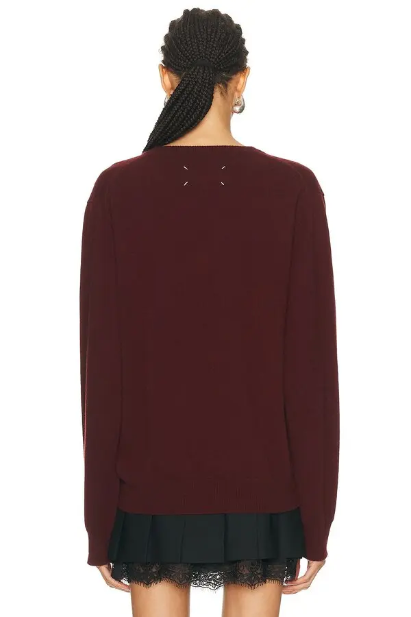 MAISON MARGIELA V-neck Virgin Wool Sweater