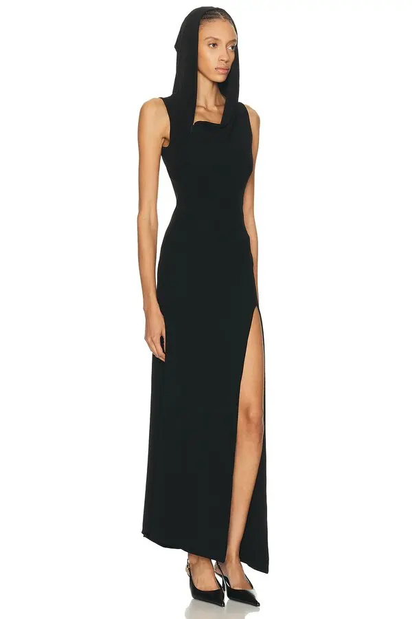 MUGLER Hooded Maxi Gown