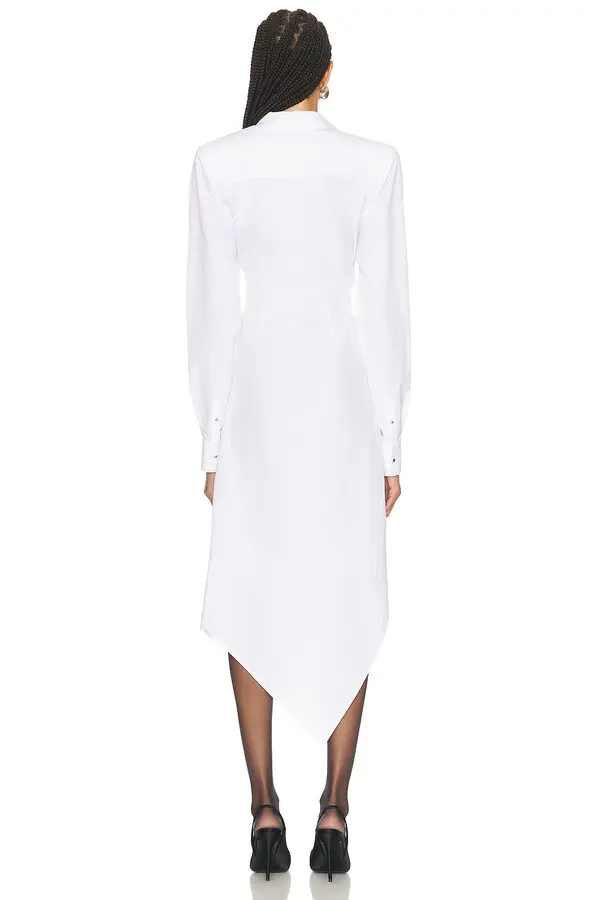 MUGLER Asymmetrical Shirt Dress