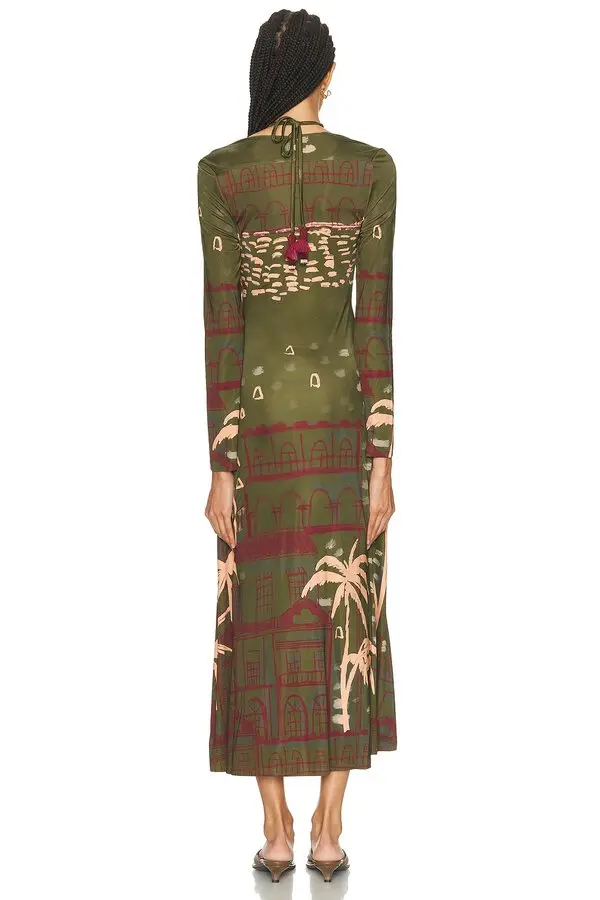 Johanna Ortiz Eternal Tropical Ankle Dress