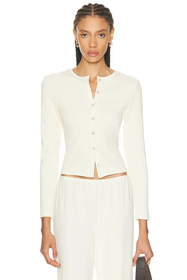 Donni. The Rib Cardigan - Creme