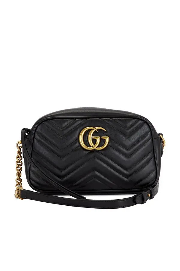 Gucci Gg Marmont Shoulder Bag - Black