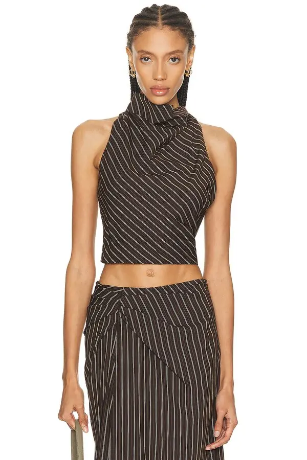 A.L.C. Lillian Top - Ganache Stripe