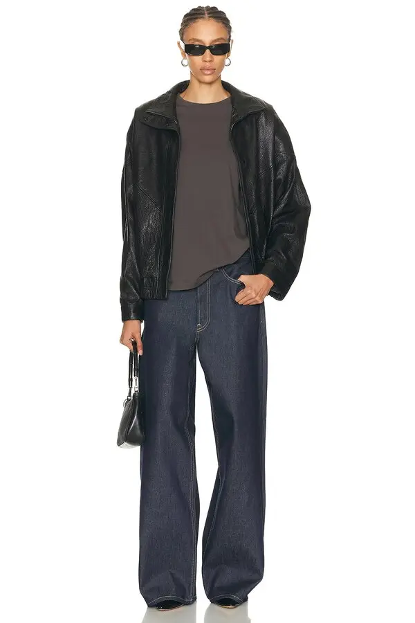 Acne Studios Laison Leather Jacket - Black