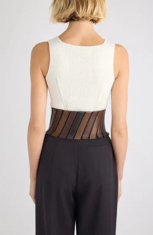 Alaïa Wool-blend Corset Top