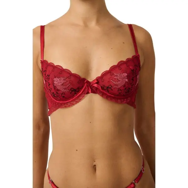 KAT THE LABEL Cupid Underwire Bra - Red