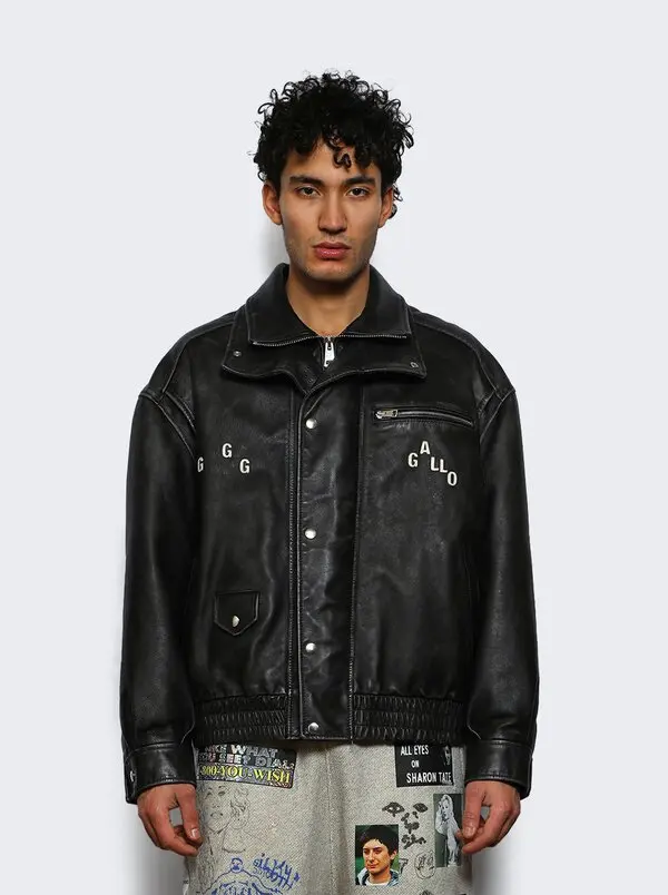 PALY The Commission Leather Bomber Jacket