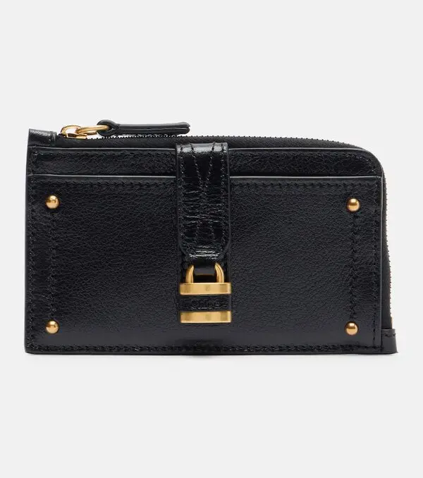 Chloé Paddington Small Leather Card Holder - Black