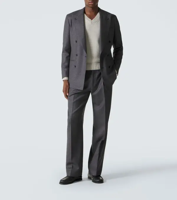 SAMAN AMEL Wool Suit Pants