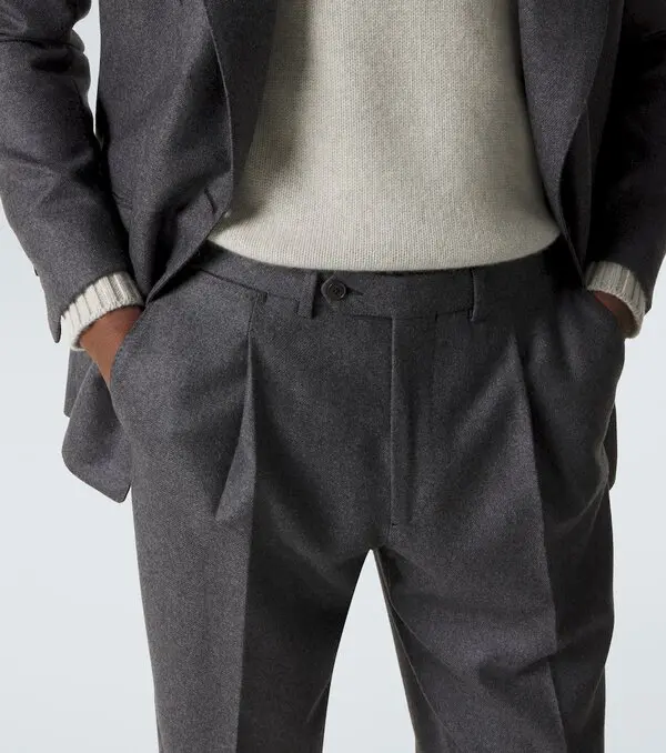 SAMAN AMEL Wool Suit Pants
