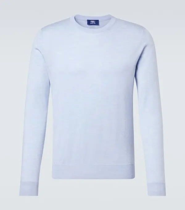 Fedeli Argentina Cashmere And Silk Sweater - Blue