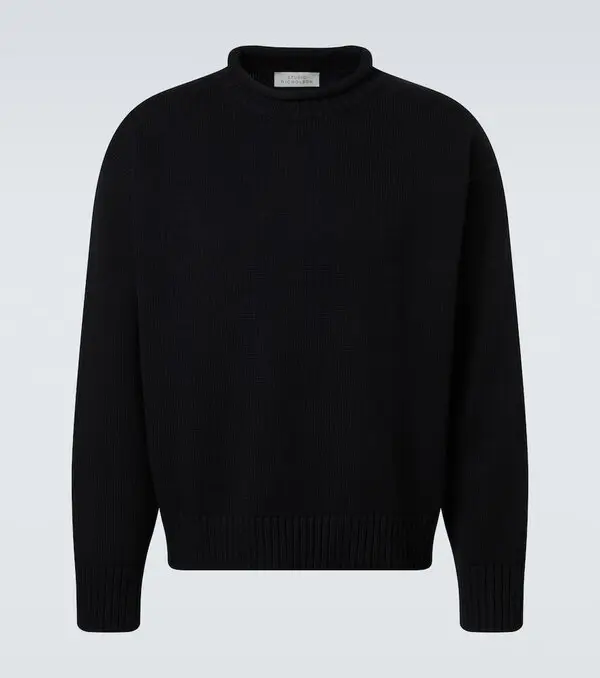 Studio Nicholson Wool And Cotton Mockneck Sweater