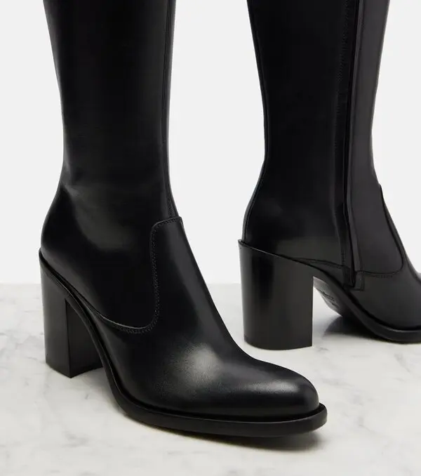 Chloé Phoenix 90 Leather Knee-high Boots