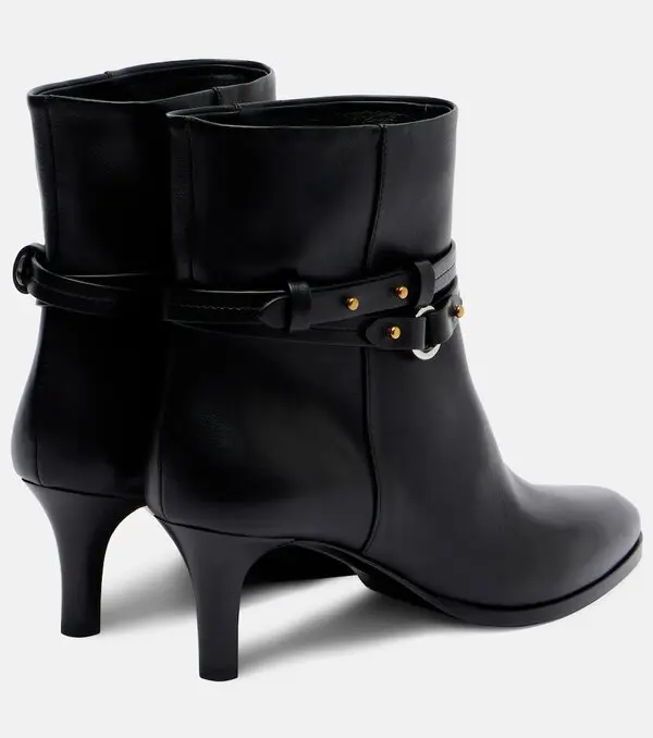 Isabel Marant Étoile Meyli 55 Leather Ankle Boots - Black