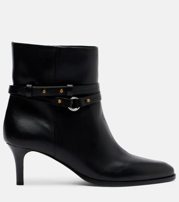 Isabel Marant Étoile Meyli 55 Leather Ankle Boots - Black