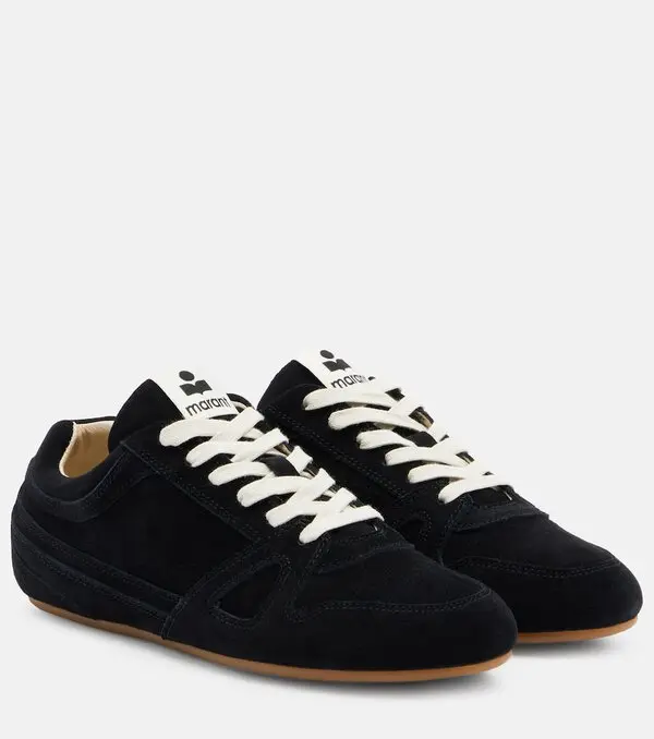 Isabel Marant Étoile Senny Suede Sneakers - Black