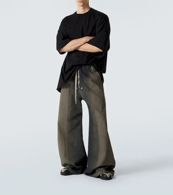 Rick Owens Megalace Leather Mules - Black