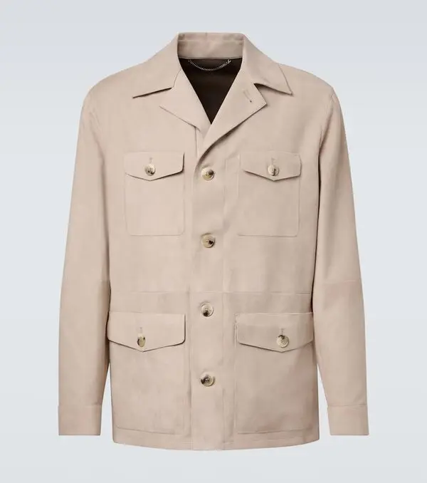Canali Suede Field Jacket