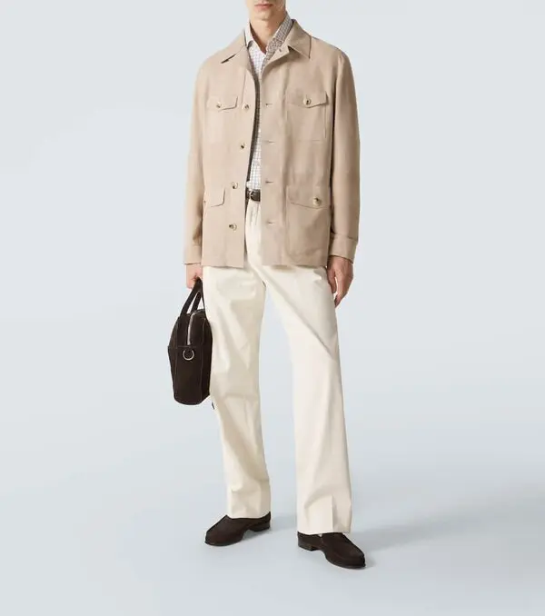 Canali Suede Field Jacket