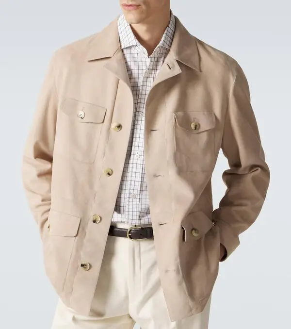 Canali Suede Field Jacket