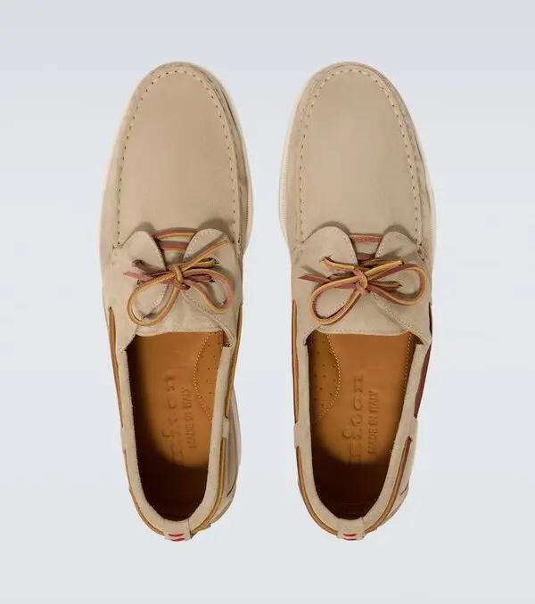 Kiton Suede Boat Shoes