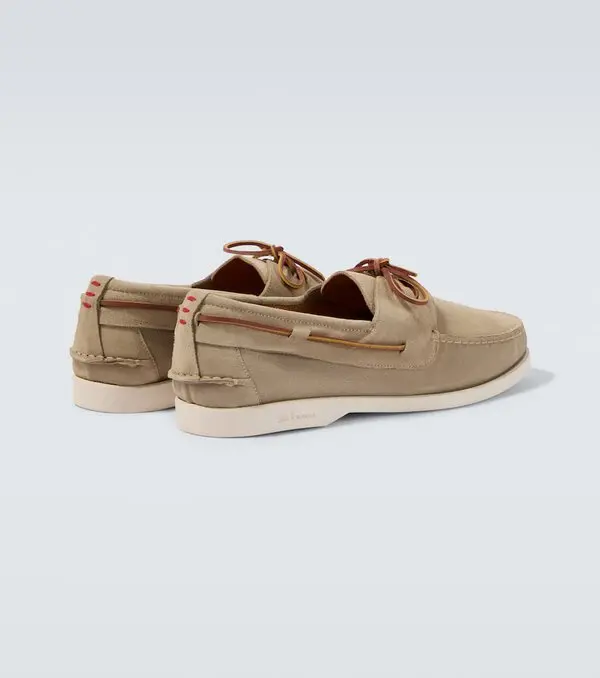 Kiton Suede Boat Shoes