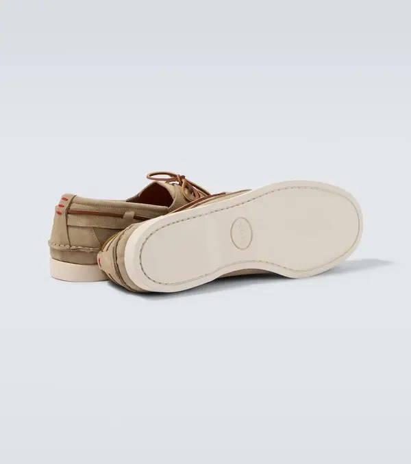 Kiton Suede Boat Shoes