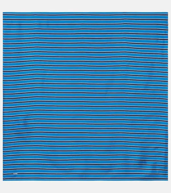 TOTEME Striped Silk Scarf - Blue