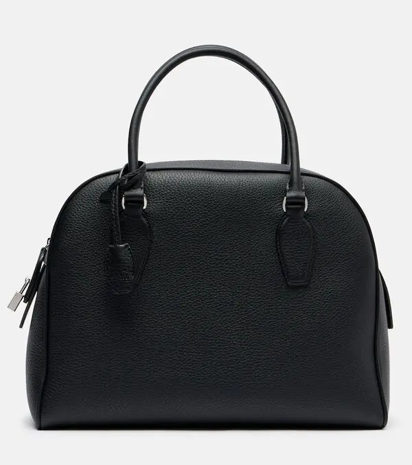 THE ROW India 12 Leather Top-handle Bag - Black
