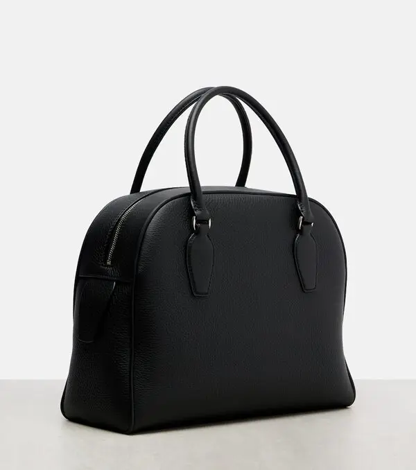 THE ROW India 12 Leather Top-handle Bag - Black