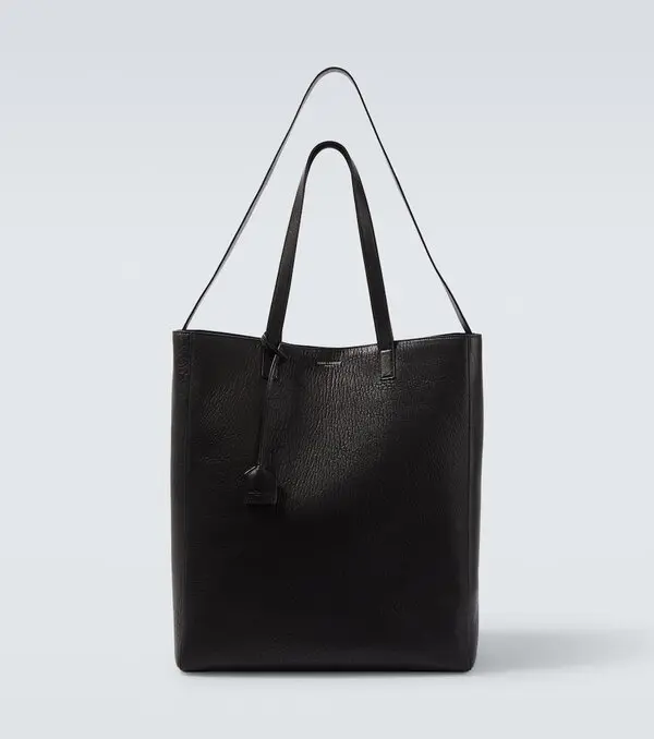 Saint Laurent Leather Tote Bag - Black