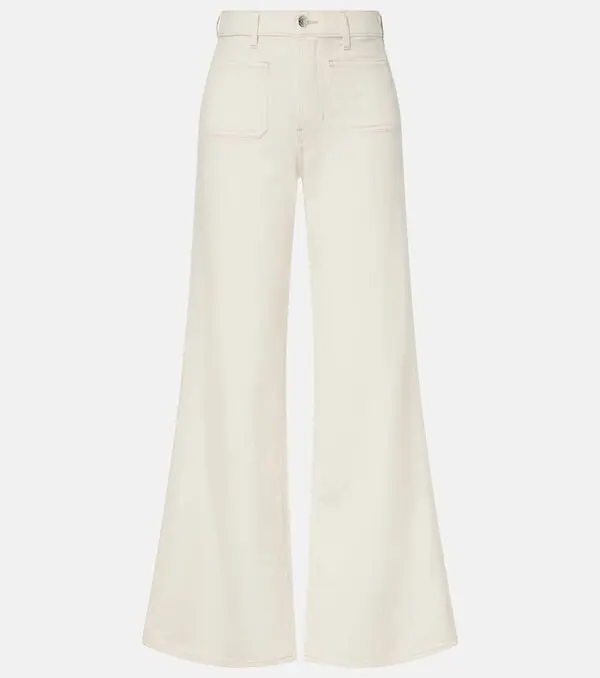 Veronica Beard Kasey Wide-leg Jeans - Beige