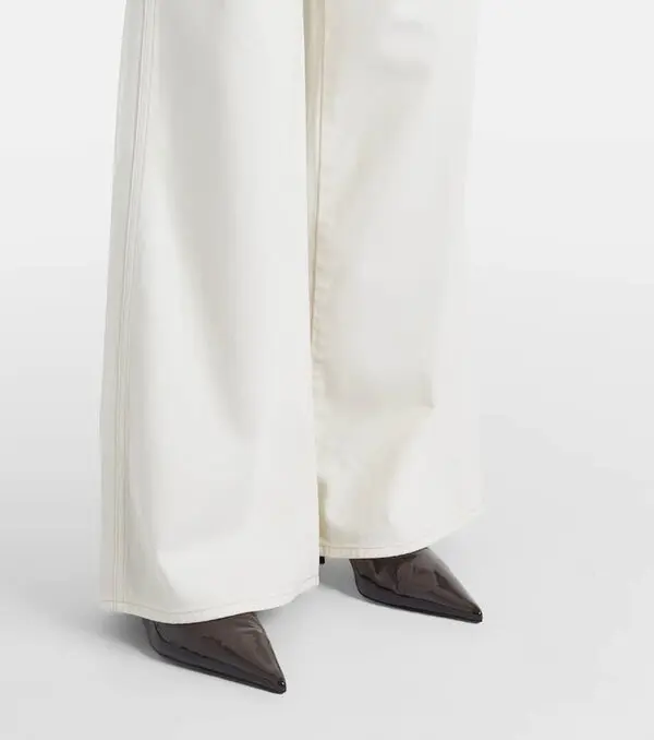 Veronica Beard Kasey Wide-leg Jeans - Beige