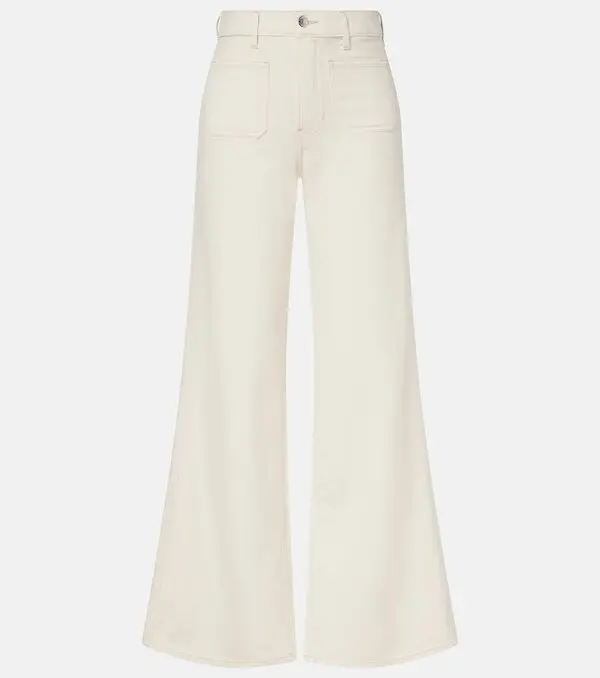 Veronica Beard Kasey Wide-leg Jeans - Beige