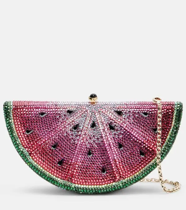 Judith Leiber Watermelon Slice Clutch - Pink