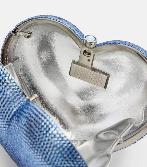 Judith Leiber L'amour Petit Coeur Clutch - Blue