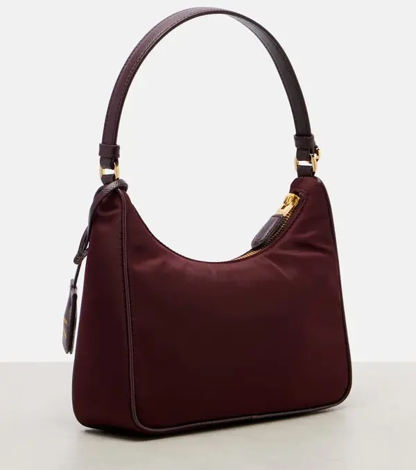 Prada Re-edition 2005 Re-nylon Shoulder Bag - Burgundy