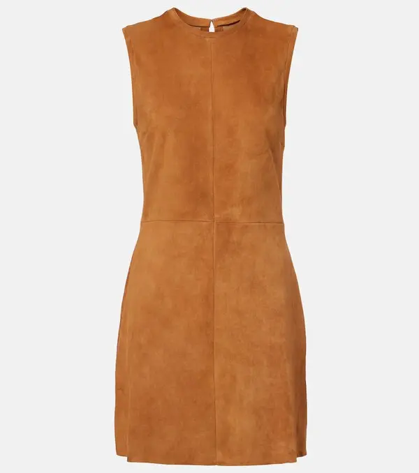 Stouls Dollie Suede Mini Dress - Brown