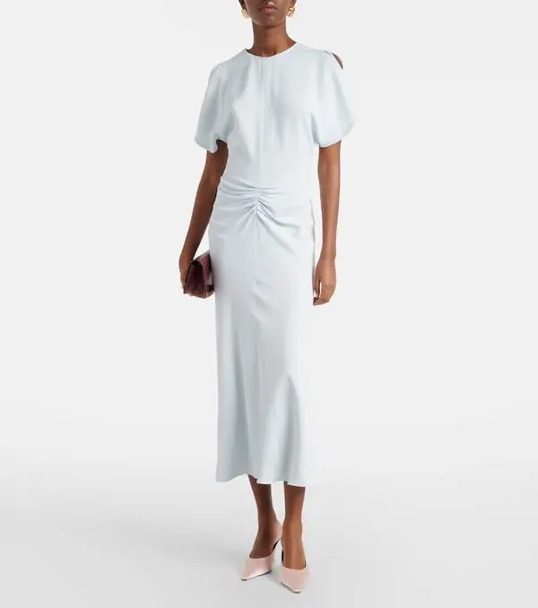 Victoria Beckham Gathered Midi Dress