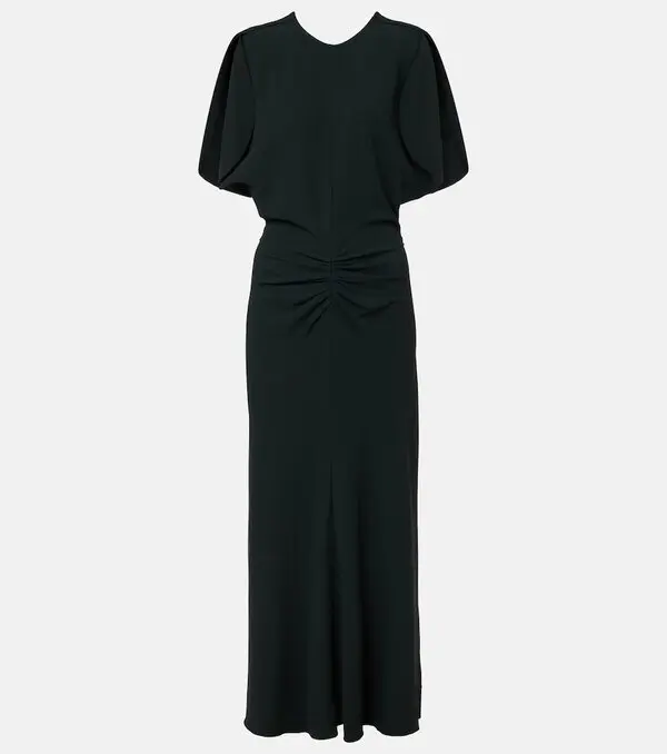 Victoria Beckham Gathered Midi Dress - Green